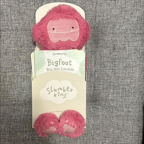 Slumberkins | Toys | Nwt Slumberkins Pink Bigfoot Plush And Book Set ...